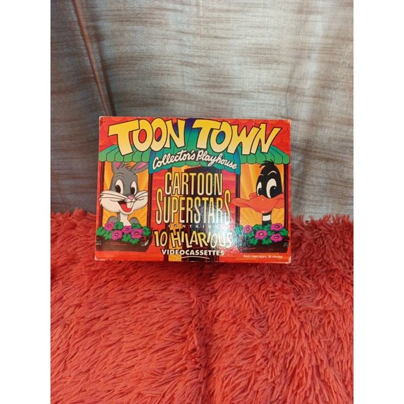 Other | Kids Vintage 1992 Toon Town 1 Vhs Cartoon Superstar Set ...